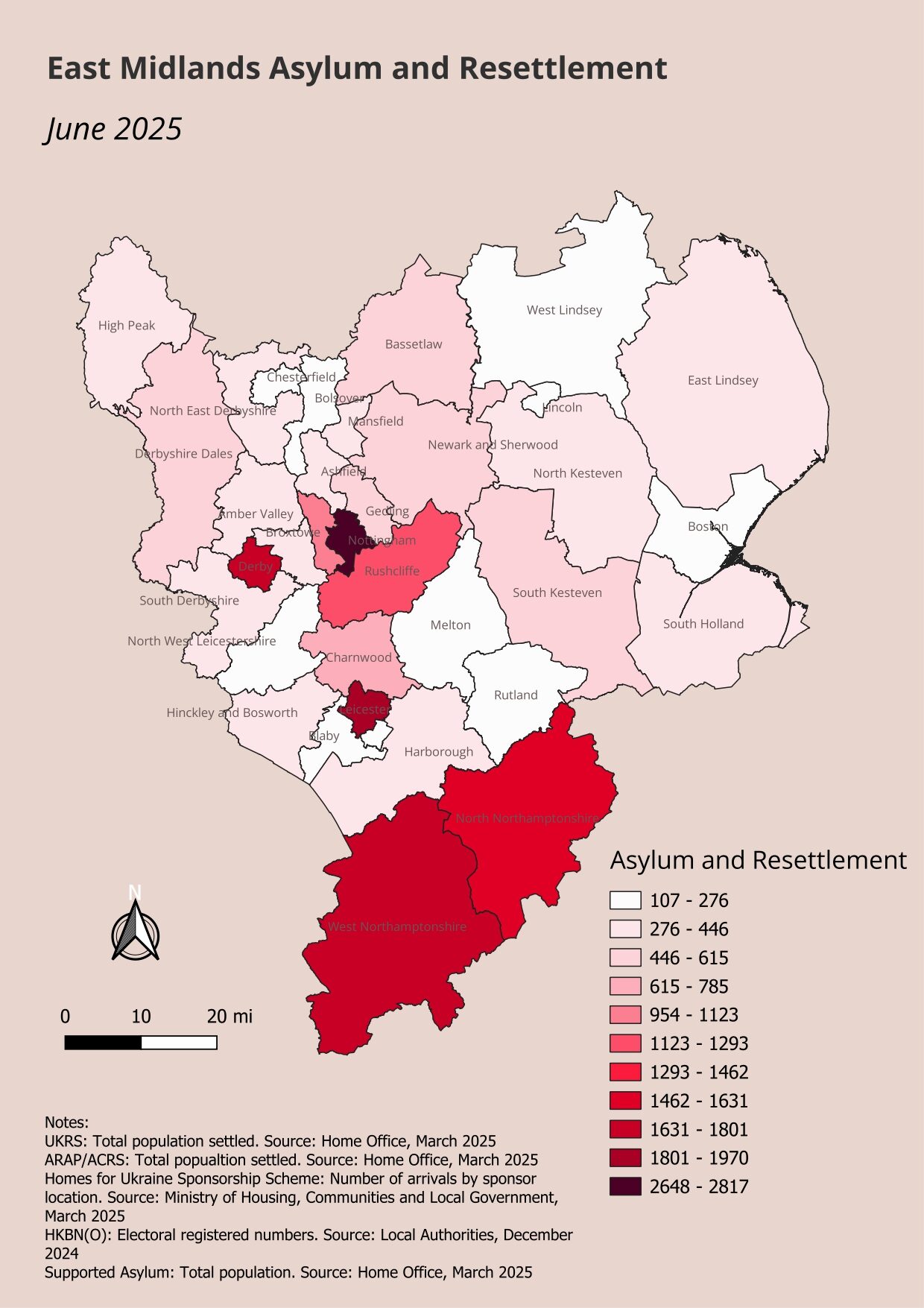 Regional Asylum & Resettlement Heatmaps